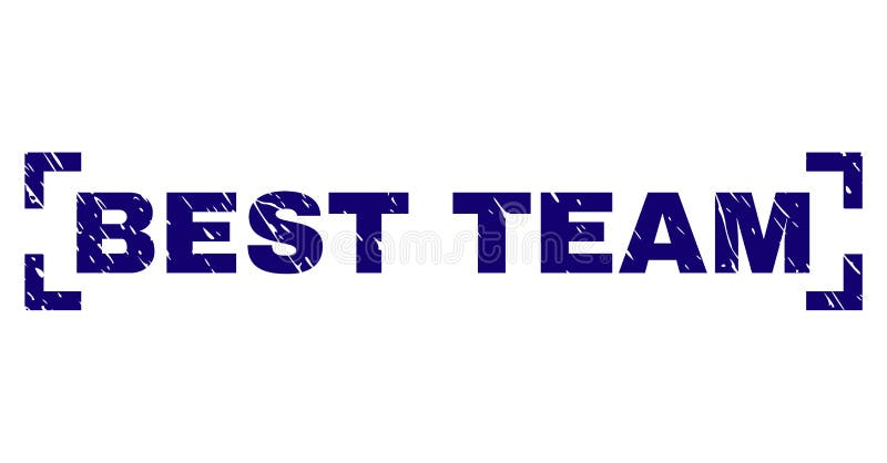 Grunge Textured BEST TEAM Stamp Seal Inside Corners Stock Vector ...