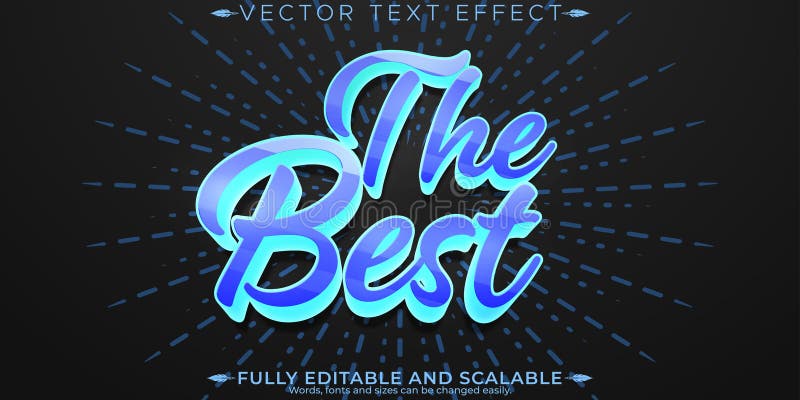 Best Text Effect, Editable Stylish and Trendy Text Style Stock Vector ...