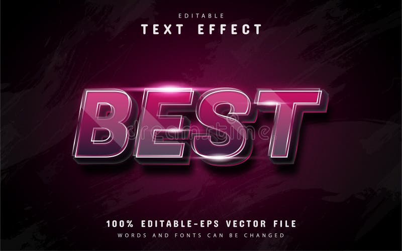 Best Text Effect with Gradient Stock Vector - Illustration of original ...