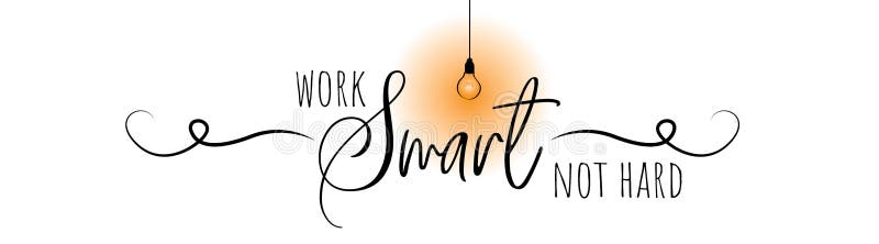 Work Smart Not Hard, Vector Stock Vector - Illustration of concept ...