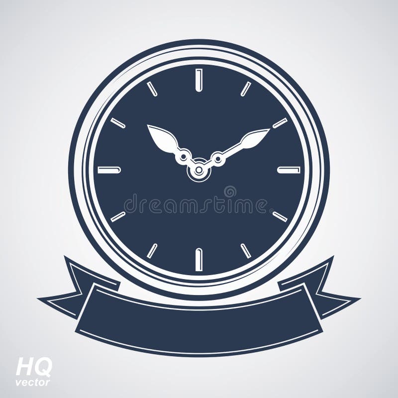 Best Timing Vector Eps8 Icon, Wall Clock with an Hour Hand on Di Stock ...