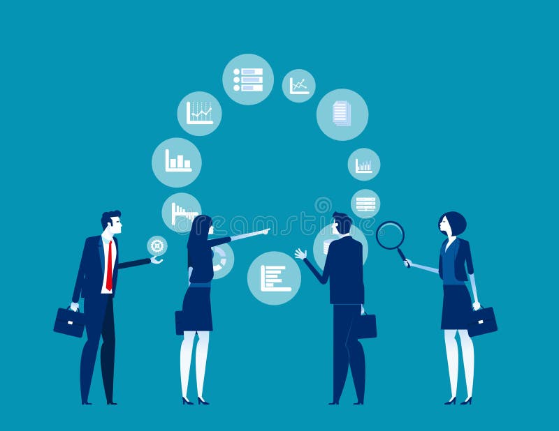 The Best Tools for Data Analysis. Concept Business Vector Illustration ...