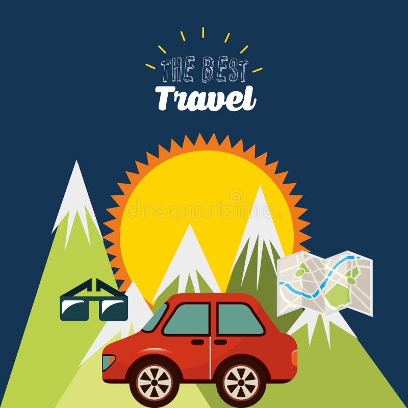 The best travel design stock illustration. Illustration of tropical ...