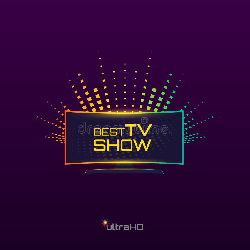 Tv show logo stock vector. Illustration of entertainment - 90319133