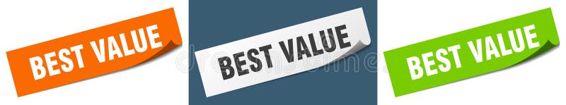 Best Value Banner. Best Value Speech Bubble Label Set. Stock Vector ...