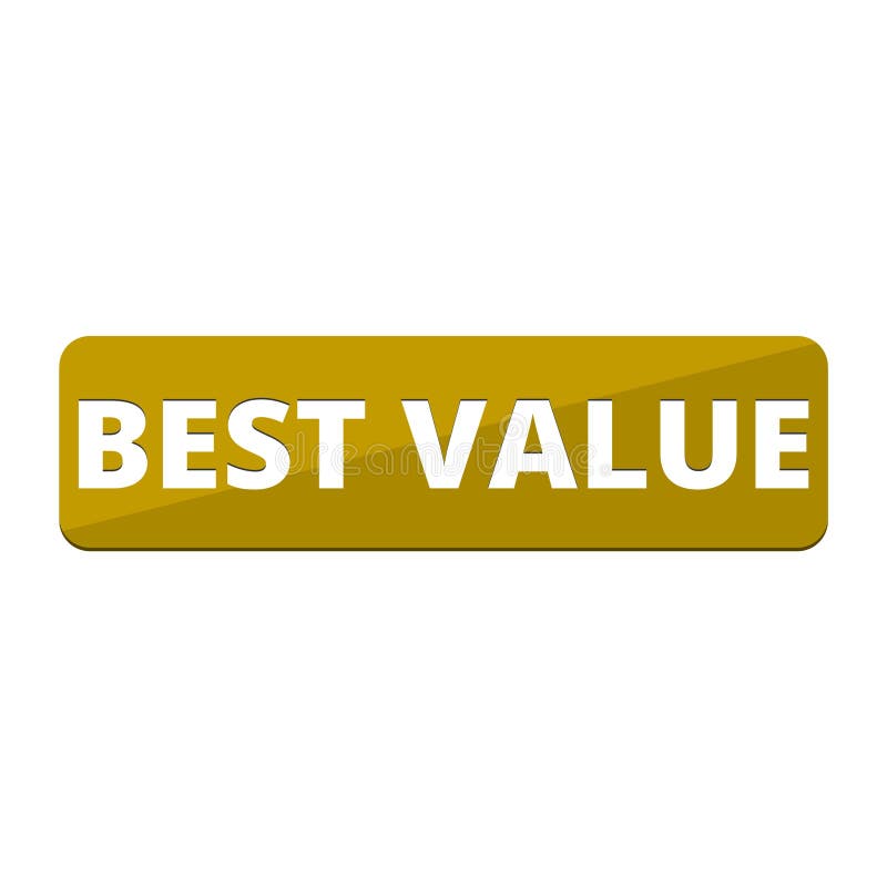 Best Value Button, Best Value Sign Stock Illustration - Illustration of ...