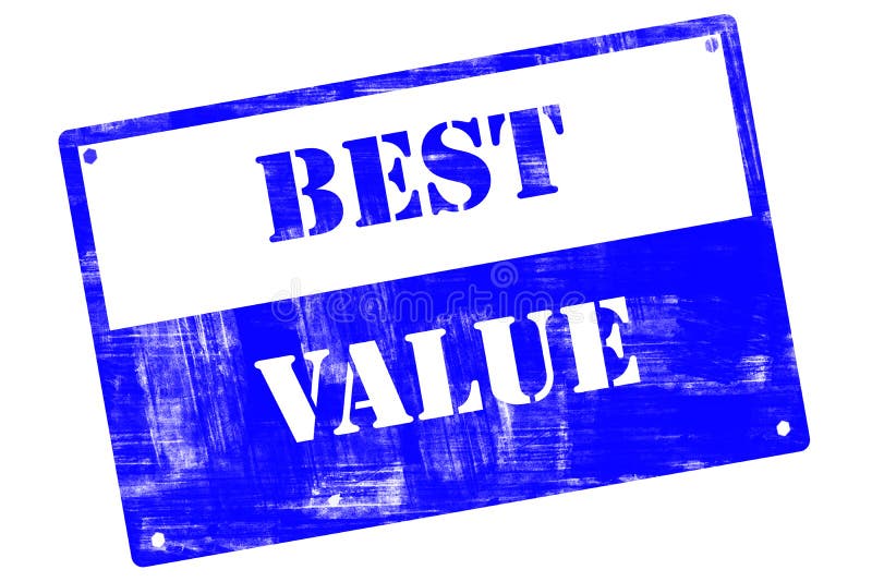 Best Value, Plate, Illustrated with Grunge Textures Stock Illustration ...