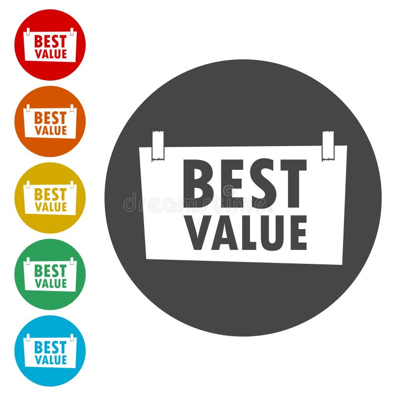 Best Value Button, Best Value Sign Stock Vector - Illustration of ...