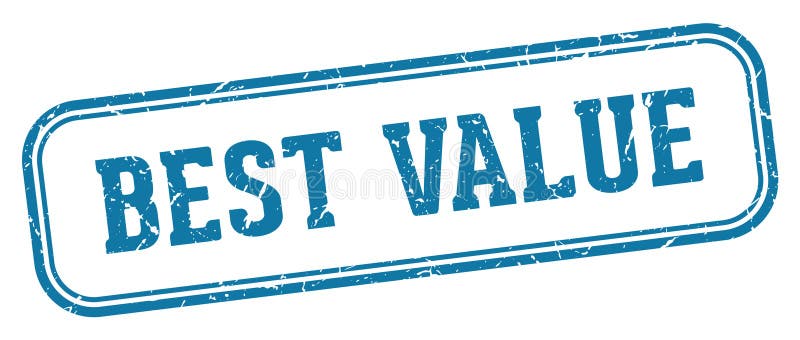 Best Value Stamp. Best Value Rectangular Stamp on White Background ...