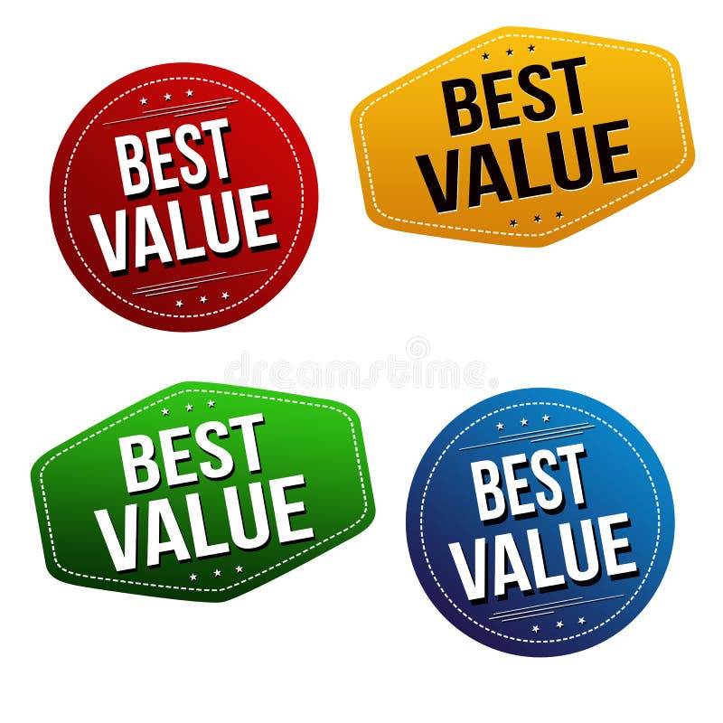 Best Value Sticker or Label Set Stock Vector - Illustration of product ...