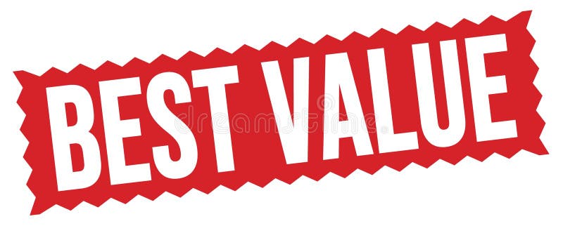 BEST VALUE Text Written on Red Stamp Sign Stock Illustration ...