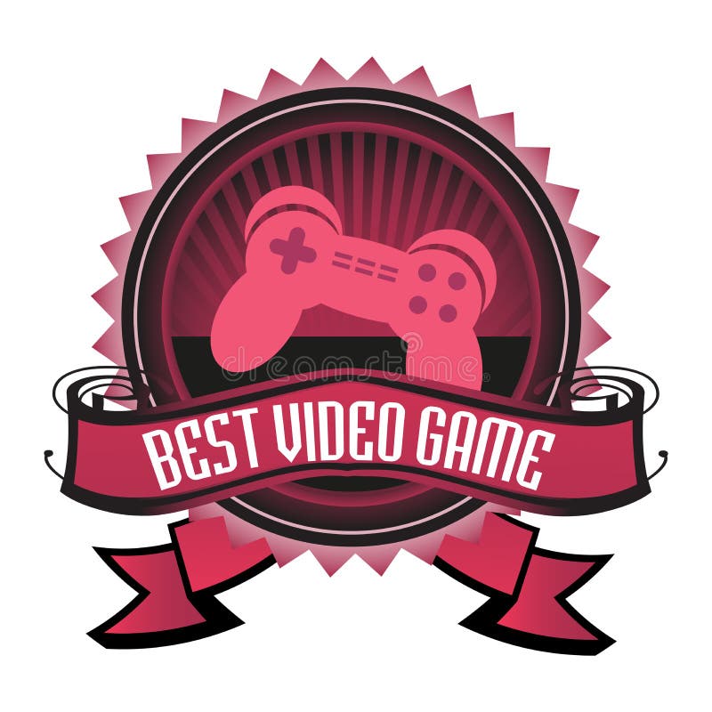 Best video game badge stock vector. Illustration of gaming - 32661430