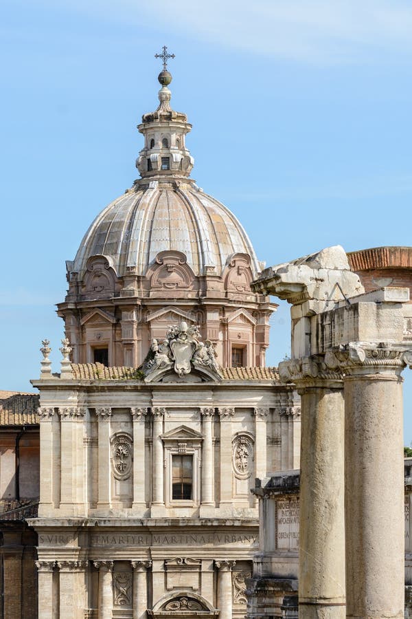 Capitol Hill. Rome. Italy. 12. March. 2017. View of the Roman Forum ...