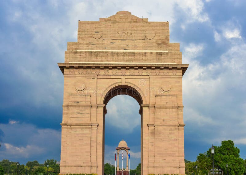 A Best View Of India Gate In New Delhi Stock Photo - Image of ...