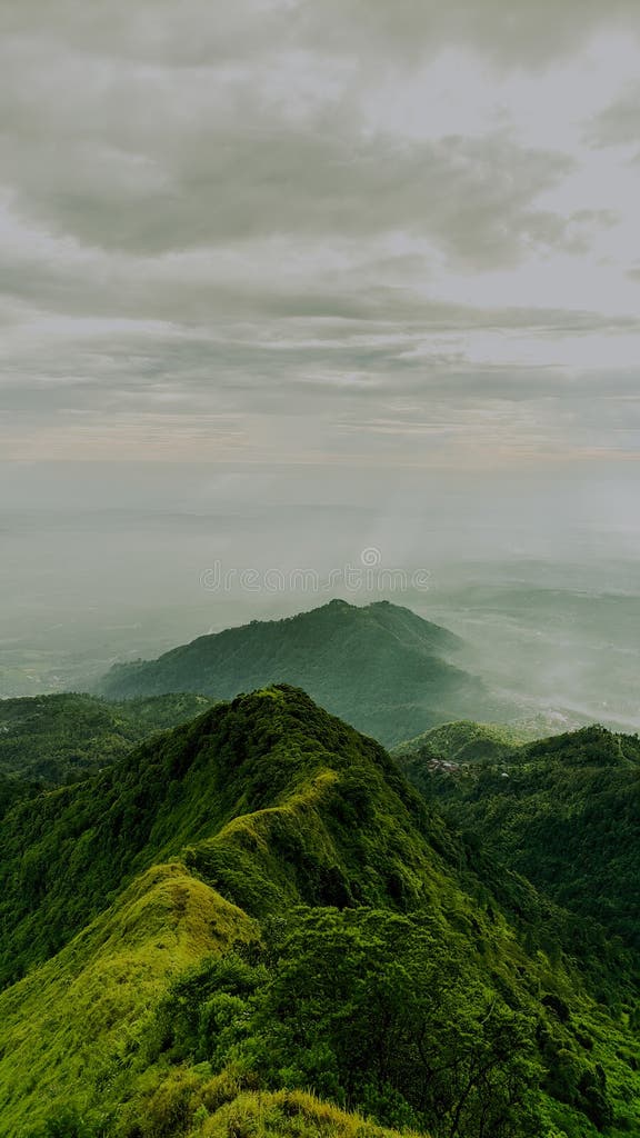 Best View Telomo Mountain Central Java Stock Image - Image of java ...