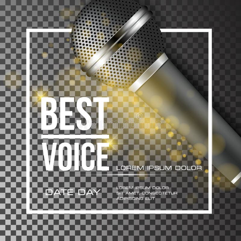 Best Voice Music Poster Vector Background Stock Vector - Illustration ...