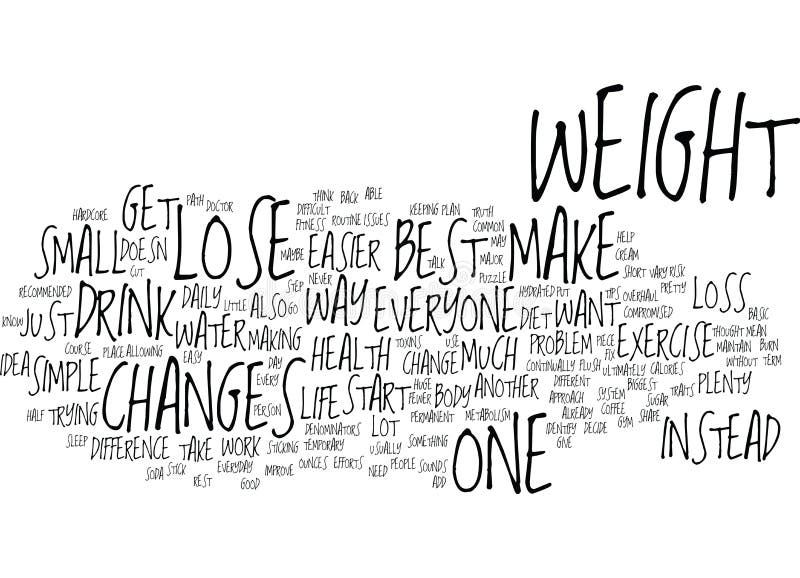 Best Way To Lose Weight Word Cloud Concept Stock Illustration ...