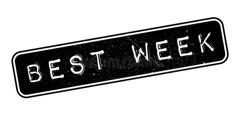 Best Week rubber stamp stock vector. Illustration of larger - 88159386