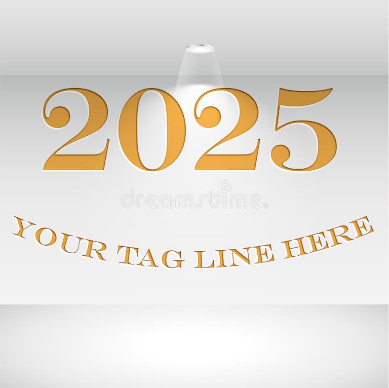 Best 2025 in White Background Design for You Stock Image - Image of ...