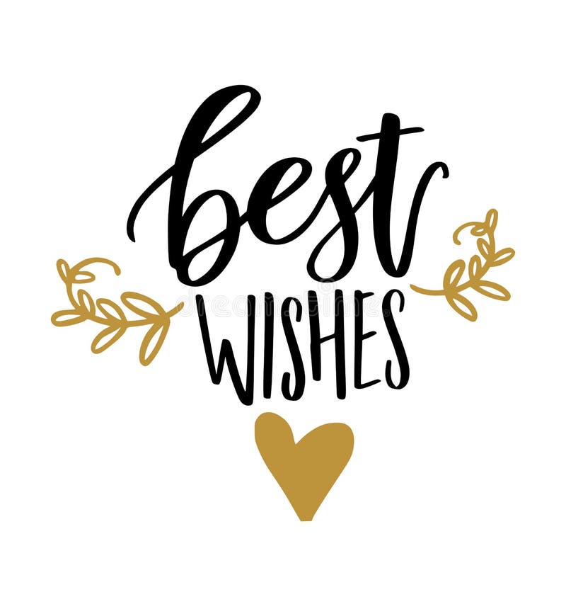 Best Wishes Hand Written Stock Illustrations – 247 Best Wishes Hand ...