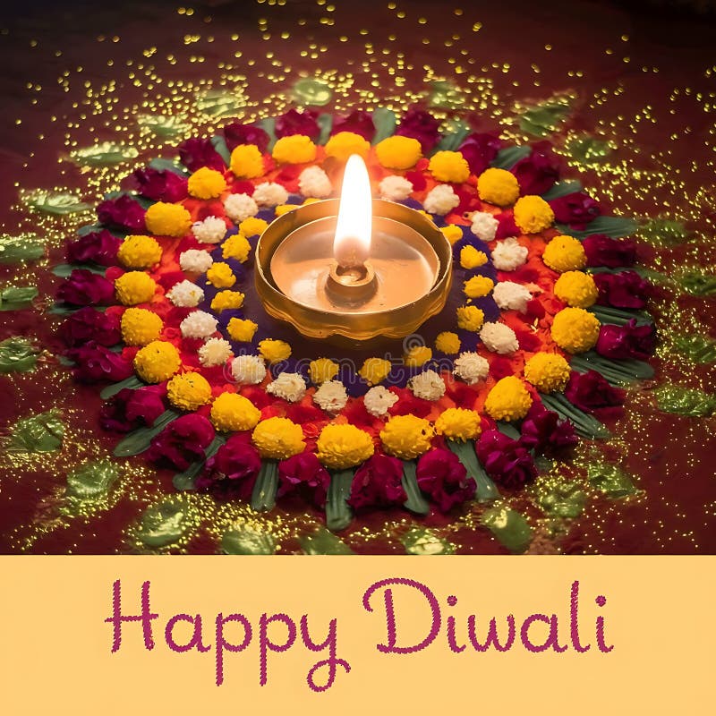Best Wishes and Traditions with Happy Diwali Stock Illustration ...