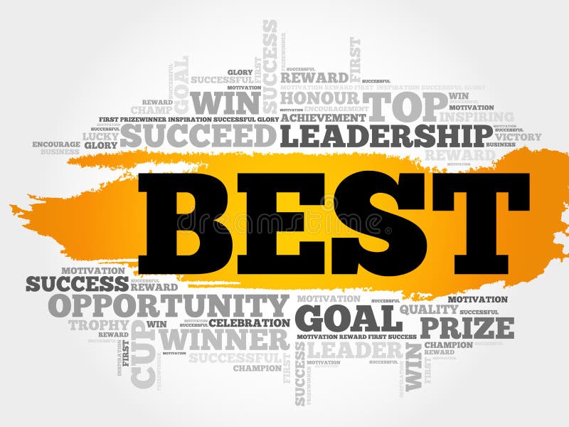 Best word cloud stock illustration. Illustration of organizer - 201070727