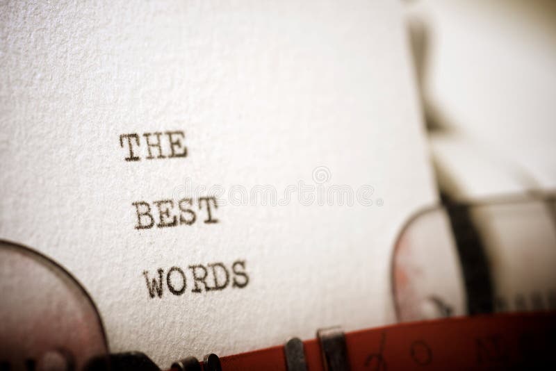 The best words text stock image. Image of hope, covet - 272579721