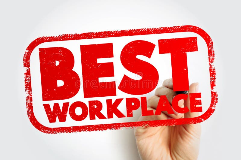 Best Workplace Text Stamp, Concept Background Stock Photo - Image of ...