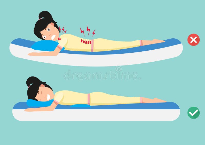 Best and Worst Positions for Wake Up Stock Vector - Illustration of ...
