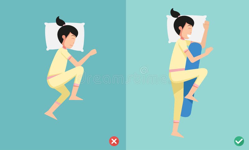Best and Worst Positions for Wake Up Stock Vector - Illustration of ...