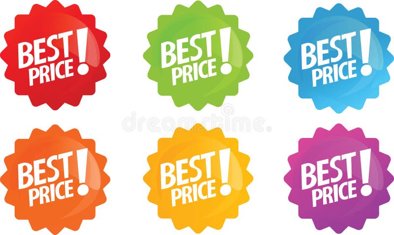 Beste Prijs Glanzend Pictogram Vector Illustratie - Illustration of ...