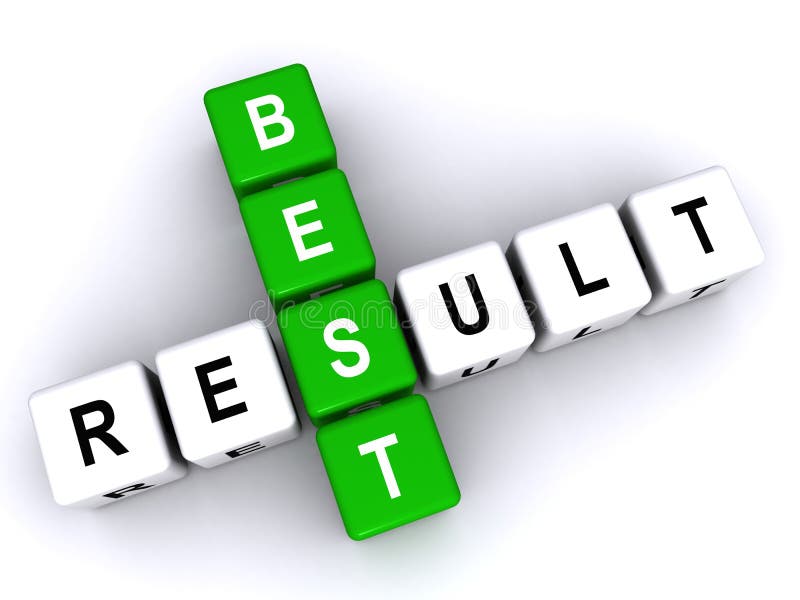 Beste Resultaat stock illustratie. Illustration of zaken - 29255704