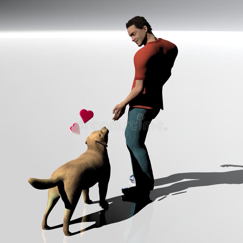 Bester Freund des Mannes stock abbildung. Illustration von digital ...