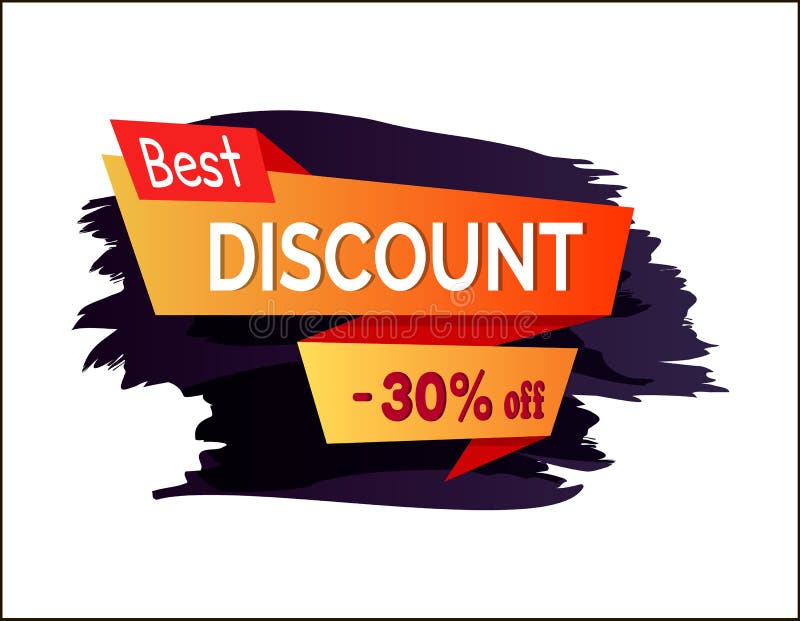 Bester Rabatt -30 Weg Von Der Aufkleber-Vektor-Illustration Vektor ...