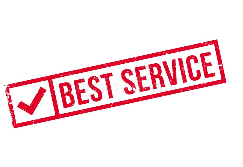 Bester Service-Stempel vektor abbildung. Illustration von abnehmer ...