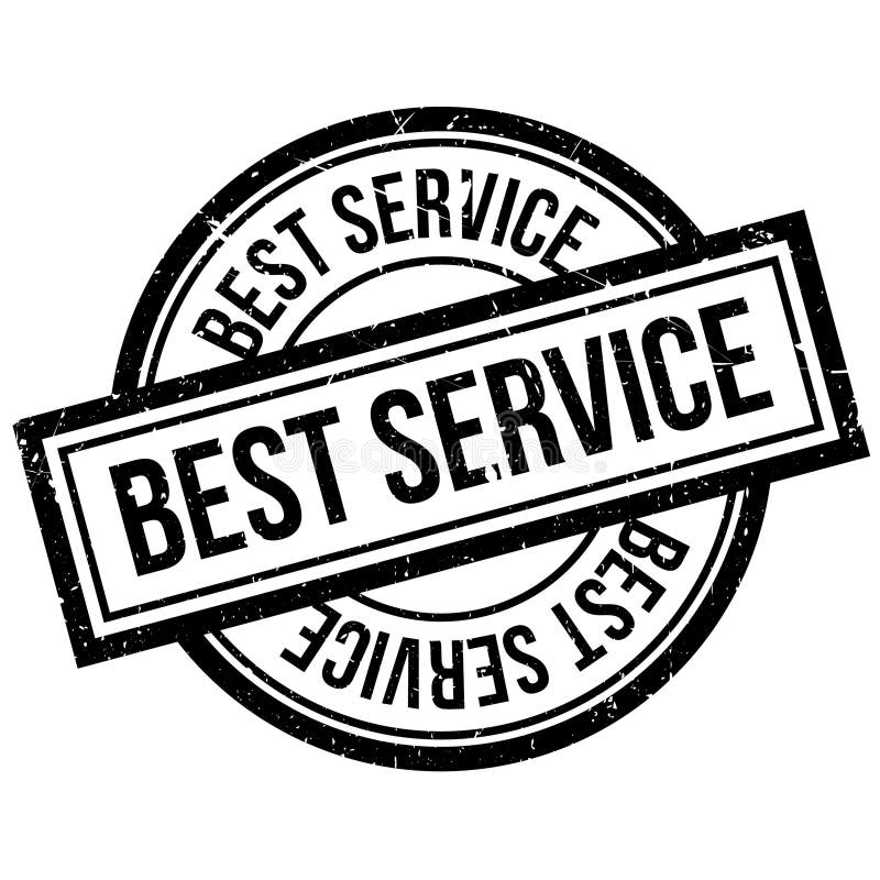 Bester Service-Stempel stock abbildung. Illustration von ...