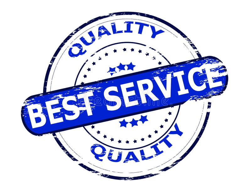 Bester Service-Aufkleber vektor abbildung. Illustration von hoch ...