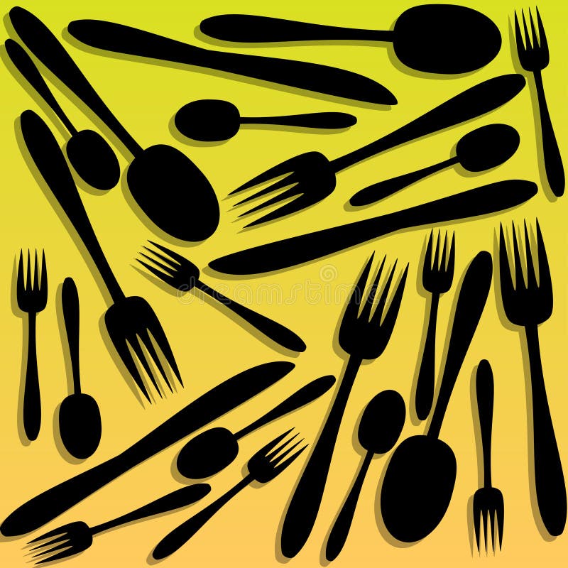 Bestick vektor illustrationer. Illustration av symbol - 28832868