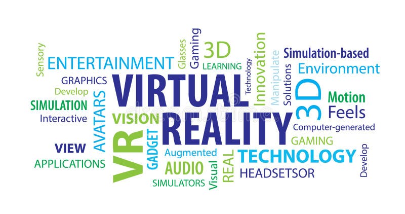 Virtual reality word cloud stock illustration. Illustration of ... Virtual reality word cloud stock illustration. Illustration of ...