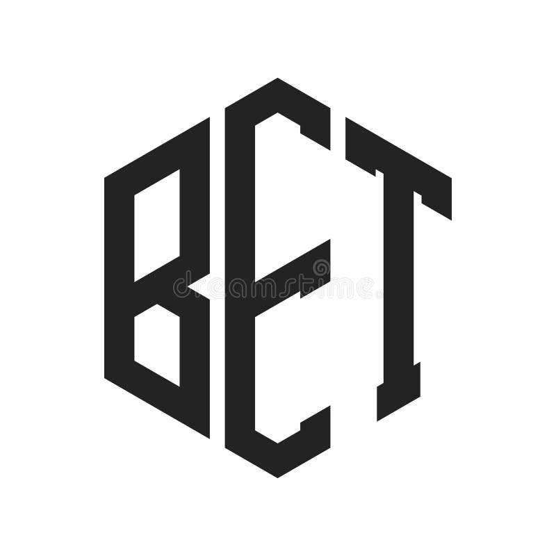 BET Logo Design. Initial Letter BET Monogram Logo Using Hexagon Shape ...
