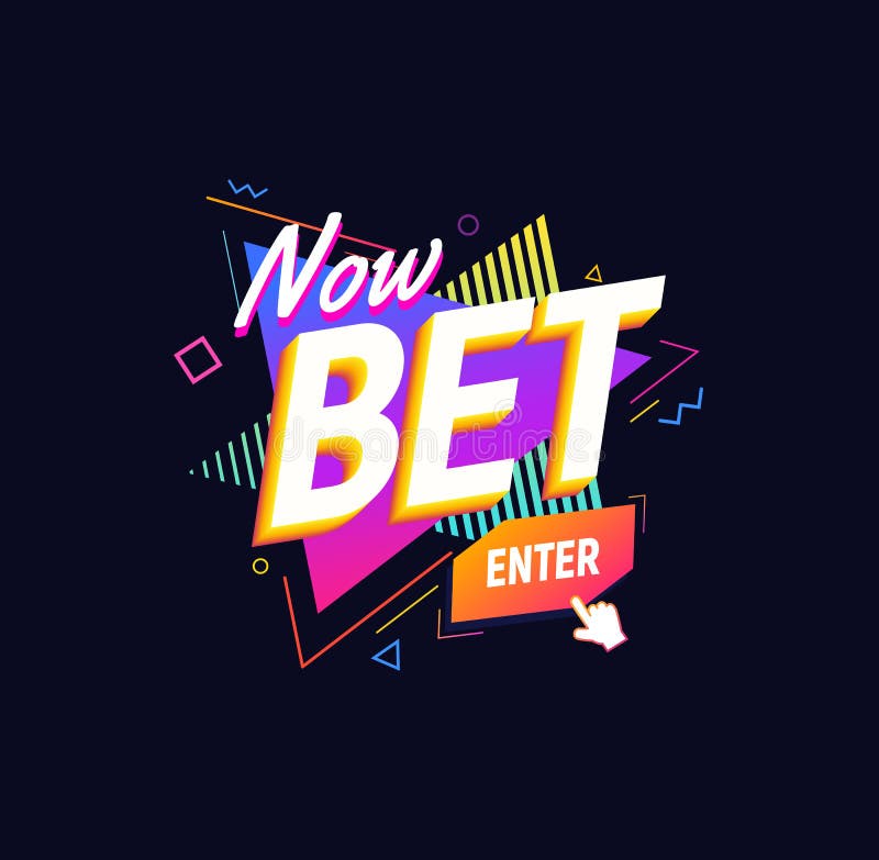 Bet Now Isolated Vector Icon 90s Retro Style Design. Sticker for Gamble ... Bet Now Isolated Vector Icon 90s Retro Style Design. Sticker for Gamble ...