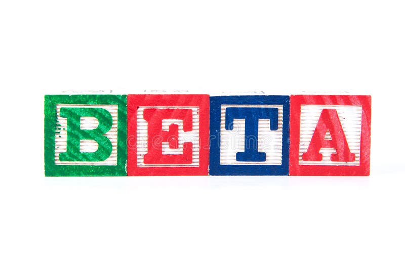 Beta - Alphabet Baby Blocks on White Stock Image - Image of blocks ...