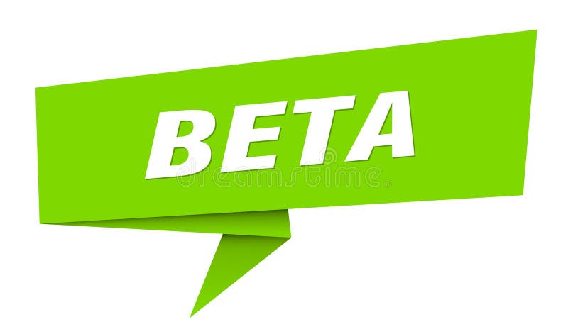 Beta Banner. Beta Speech Bubble, Label, Sticker, Sign Template Stock ...