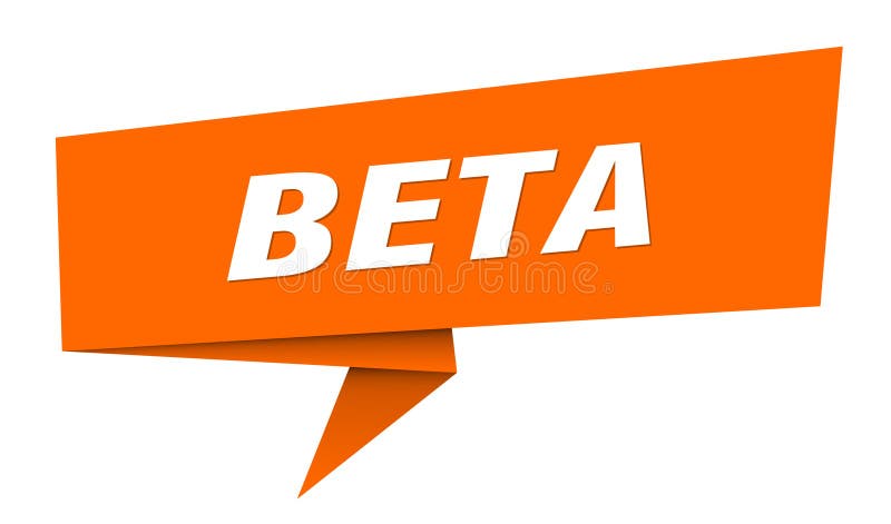 Beta Banner. Beta Speech Bubble, Label, Sticker, Sign Template Stock ...