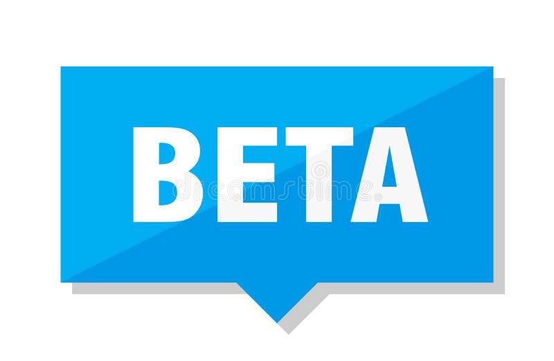 Beta price tag stock vector. Illustration of badge, sign - 118866662