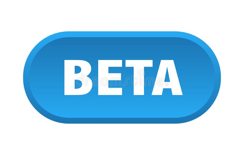 Beta Button Shows Development or Demo Version Stock Illustration ...