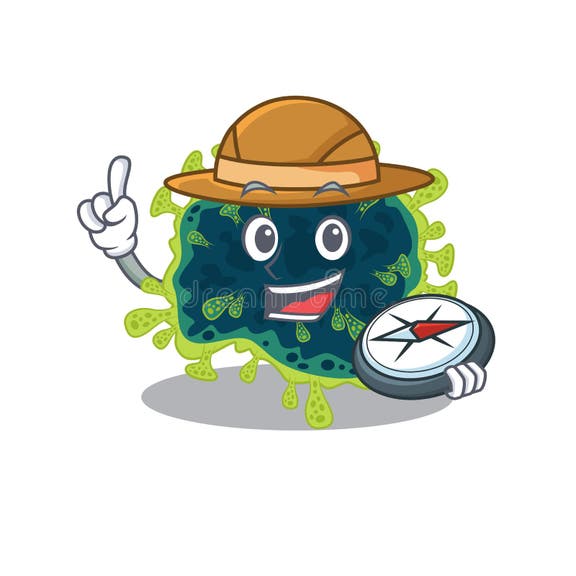 Beta Coronavirus an Experienced Explorer with a Compass Stock Vector ...
