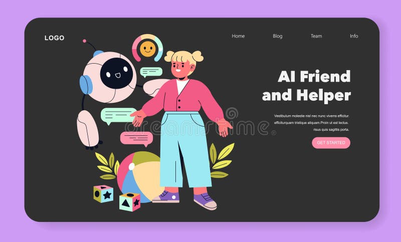 Beta Generation. Flat Vector Illustration Stock Illustration ...