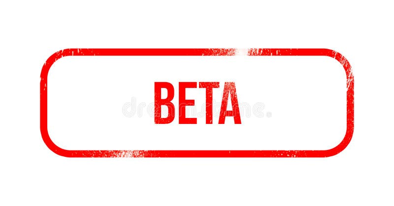 Beta - Red Grunge Rubber, Stamp Stock Illustration - Illustration of ...