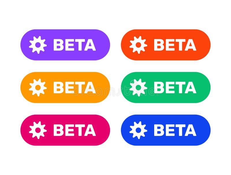 Beta Shields Icon Set Stock Illustrations – 1 Beta Shields Icon Set ...